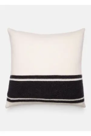 Vince Cashmere Jersey Pillow - White