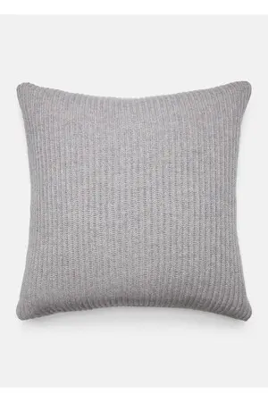 Vince Wool And Cashmere Cardigan-stitch Pillow - Gray