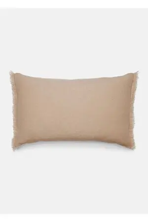 Vince Cashmere Reverse Jersey Rectangle Pillow - Natural