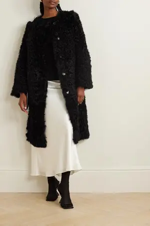 Nour Hammour Net Sustain Sierra Shearling Coat