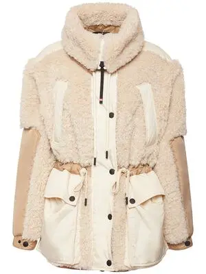 Moncler Lauzes Tech Field Down Jacket - Beige