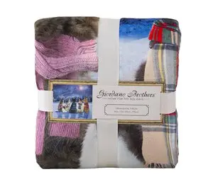 BERKSHIRE BLANKET 60x70 Holiday Printed Throw
