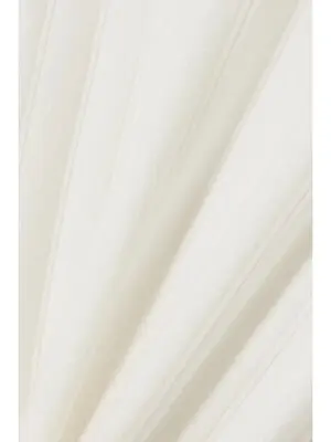 LESET Pointelle-knit Cotton-jersey Top - White