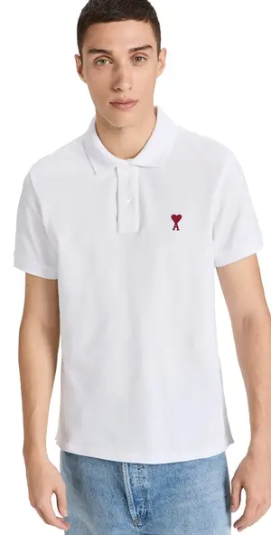 AMI Paris De Coeur Polo Shirt