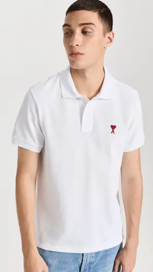 AMI Paris De Coeur Polo Shirt