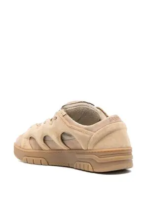 SANTHA Suede Sneakers - Neutrals