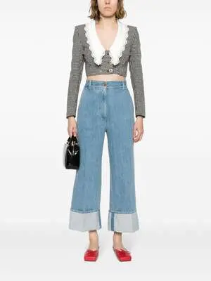 PATOU Iconic Cuffed Jeans - Blue