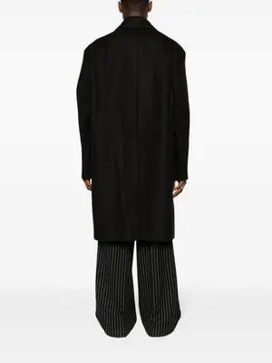 Rick Owens Jumbo Virgin Wool Single-breasted Coat