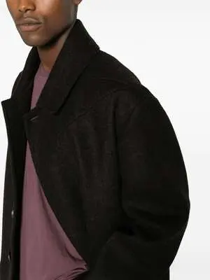 Rick Owens Jumbo Virgin Wool Single-breasted Coat