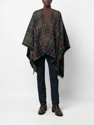 Barbour Montieth Check-pattern Poncho