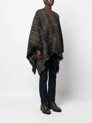 Barbour Montieth Check-pattern Poncho