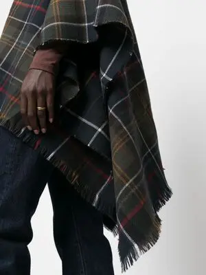 Barbour Montieth Check-pattern Poncho