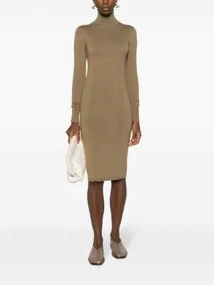 JOSEPH Roll-neck Knitted Midi Dress