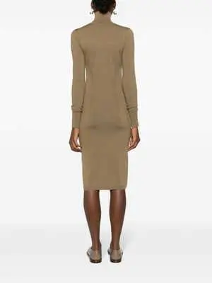 JOSEPH Roll-neck Knitted Midi Dress