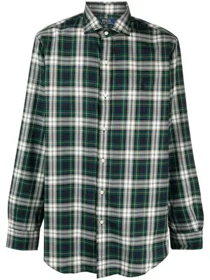 Polo Ralph Lauren Oxford Plaid Cotton Shirt - Green