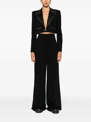 Moschino Spike Stud-embellished Cropped Blazer