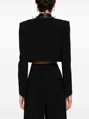 Moschino Spike Stud-embellished Cropped Blazer