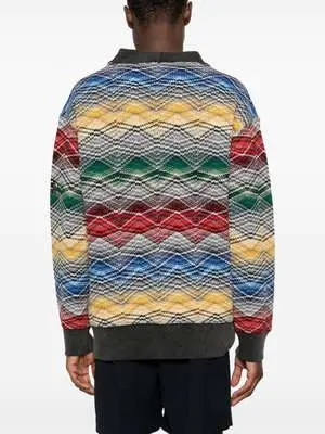 Missoni Zigzag V-neck Cardigan - Grey