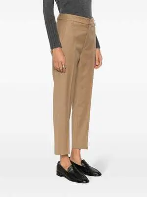 DONDUP Nima Cropped Trousers - Brown