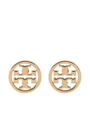 Tory Burch Miller Logo Stud Earrings - Gold