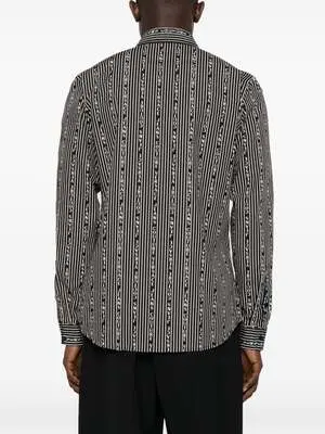 Versace Logo-print Striped Shirt