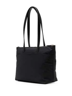 AGNES B. Logo-plaque Zipped Tote