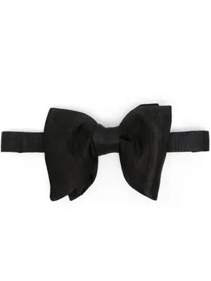 TOM FORD Textured Silk Bow Tie - Black
