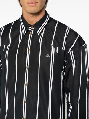 VIVIENNE WESTWOOD Orb-logo Stripe-print Shirt
