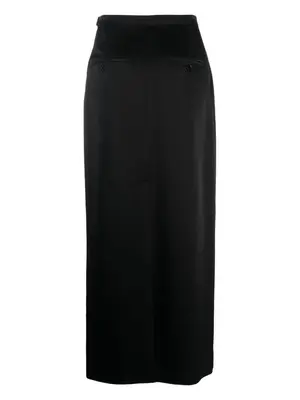 LANVIN Satin Midi Skirt