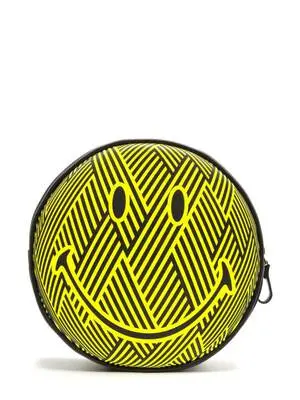 SELETTI Smile-face Print Circular-design Wallet Yellow