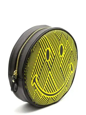 SELETTI Smile-face Print Circular-design Wallet - Yellow