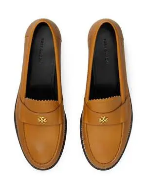 Tory Burch Leather Loafers - Brown