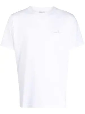 AGNES B. Logo-print Cotton T-shirt - White