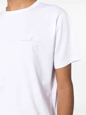 AGNES B. Logo-print Cotton T-shirt - White