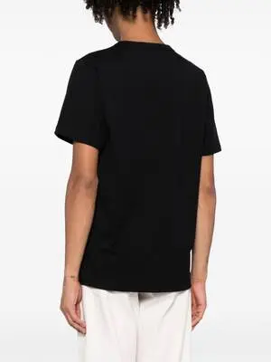 AGNES B. Logo-print Cotton T-shirt - Black