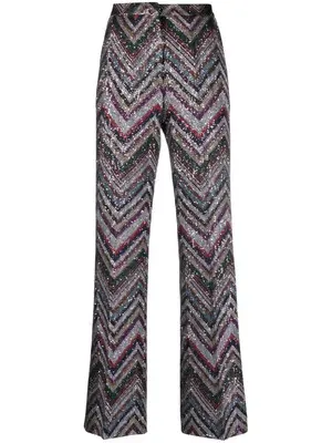 Missoni Sequin-embellished Flared Trousers