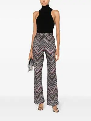 Missoni Sequin-embellished Flared Trousers