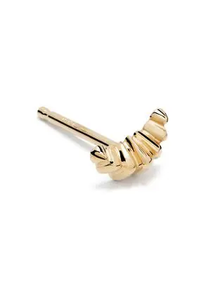 Lizzie Mandler 18kt Yellow Croissant Stud Earring