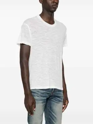 TOM FORD Crew-neck Cotton-blend T-shirt - White