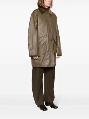 KASSL EDITIONS Corduroy-collar Coat - Brown