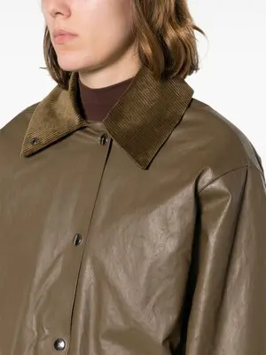 KASSL EDITIONS Corduroy-collar Coat - Brown