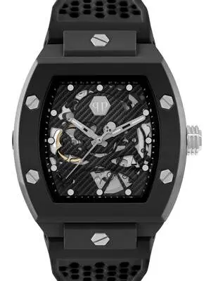 Philipp Plein 44mm The $keleton Ecoceramic Watch - Black