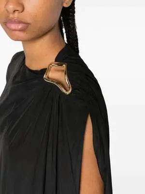 LANVIN Ring-detail Midi Dress
