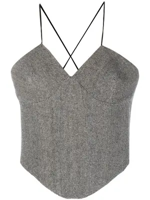 Ermanno Scervino Herringbone Wool Top
