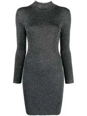 Michael Kors Ribbed-knit Lurex Dress
