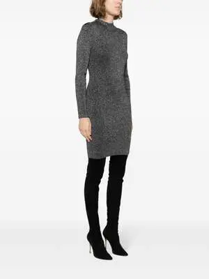 Michael Kors Ribbed-knit Lurex Dress