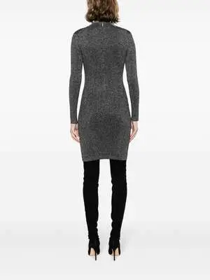 Michael Kors Ribbed-knit Lurex Dress