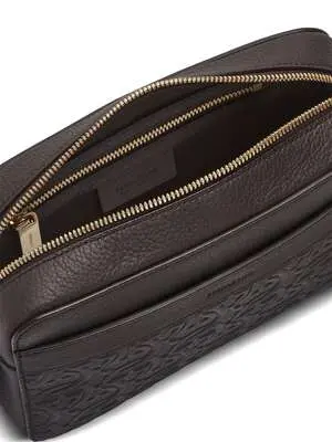 FERRAGAMO Gancini Pebbled-texture Shoulder Bag