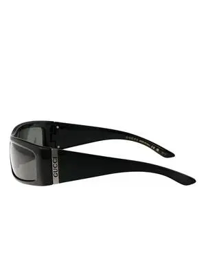 Gucci Rectangle-frame Sunglasses - Black