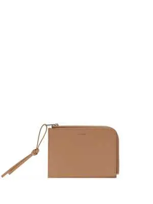 JIL SANDER Medium Giro Zip-around Card-holder - Neutrals